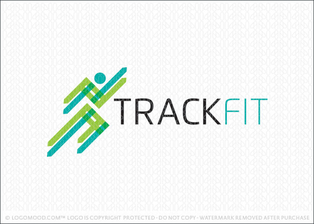 Readymade Logos for Sale Fit Track Fitness | Readymade Logos for Sale