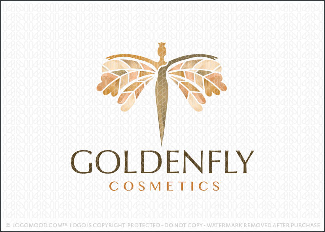 Gold Lady Head Logo