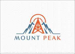 Mountain Peak Signal | Buy Premade Readymade Logos for Sale