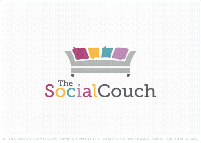 Readymade Logos for Sale The Social Couch | Readymade Logos for Sale