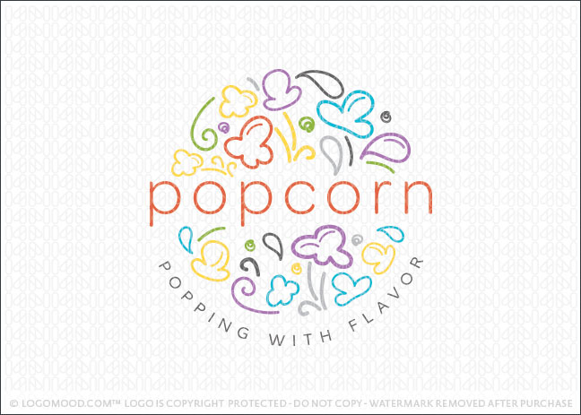 Readymade Logos for Sale popcorn | Readymade Logos for Sale