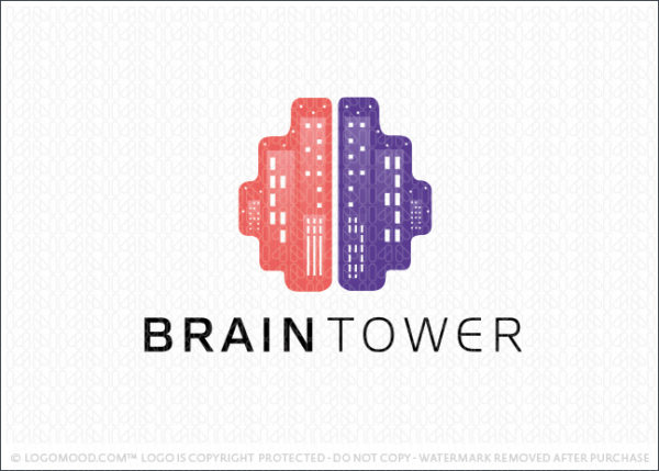 Brain Tower - Buy Premade Readymade Logos for Sale