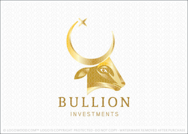 Bullion Golden Bull - Buy Premade Readymade Logos for Sale