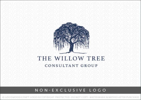 The Willow Tree Non Exclusive Logo - Buy Premade Readymade Logos for Sale
