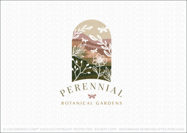 Perennial Botanical Gardens - Buy Premade Readymade Logos for Sale