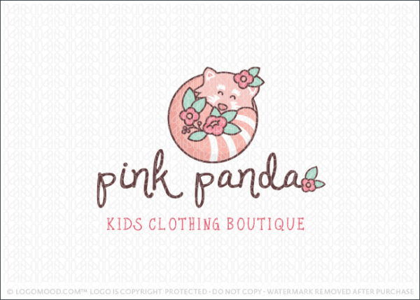 Pink Panda - Buy Premade Readymade Logos for Sale